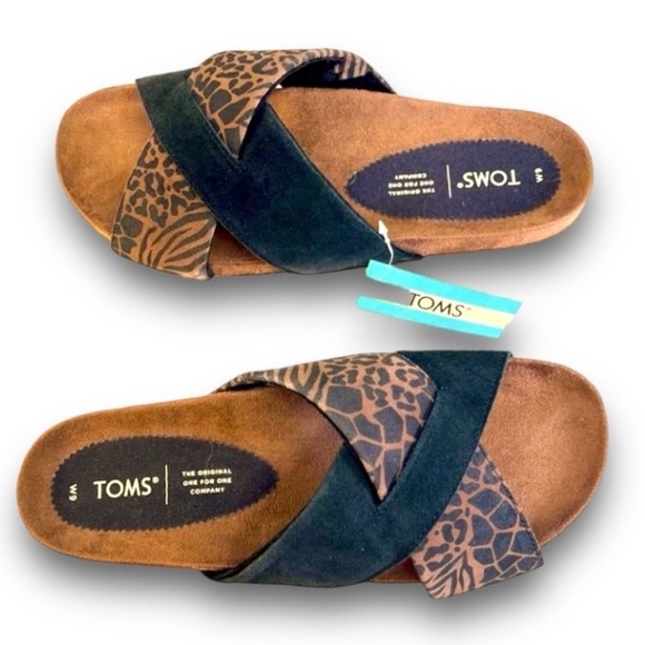 Toms | Shoes | Toms Leopard Zebra Giraffe Print Platform Sandals Nwt ...